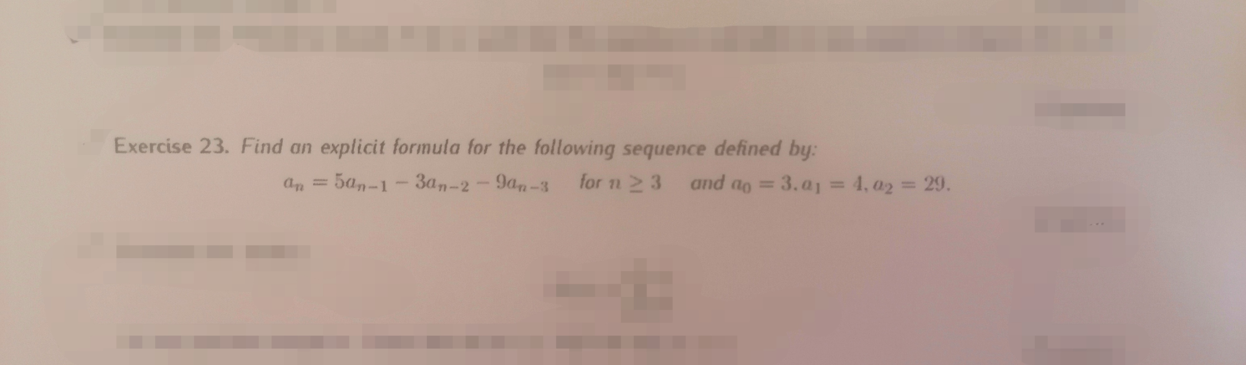 Solved Exercise 23. Find an explicit formula for the | Chegg.com