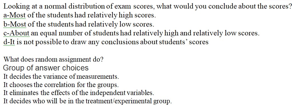 Solved Looking at a normal distribution of exam scores, what | Chegg.com