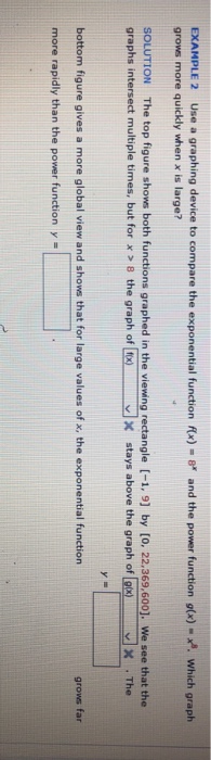 Solved EXAMPLE 2 Use a graphing device to compare the | Chegg.com