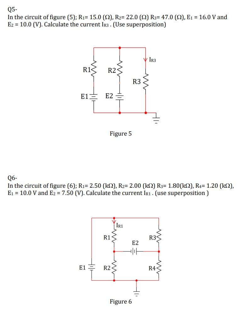 Solved In the circuit of figure (5); | Chegg.com