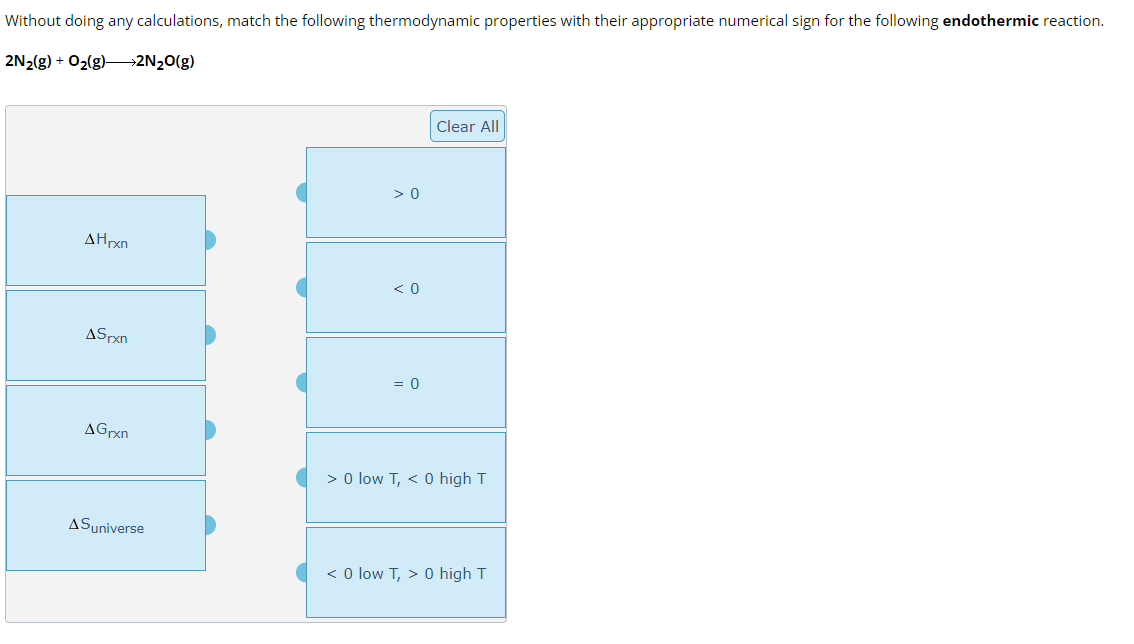 Without doing any calculations, match the following | Chegg.com