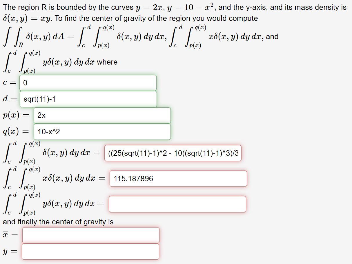 Solved 11 110 1.0 -1 R The region R is bounded by the | Chegg.com