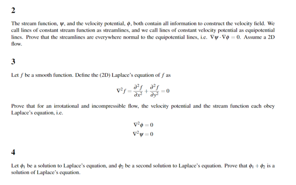 Solved The stream function,ψ, and the velocity potential,φ, | Chegg.com