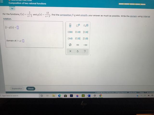Solved Composition of two rational functions 13 For the | Chegg.com