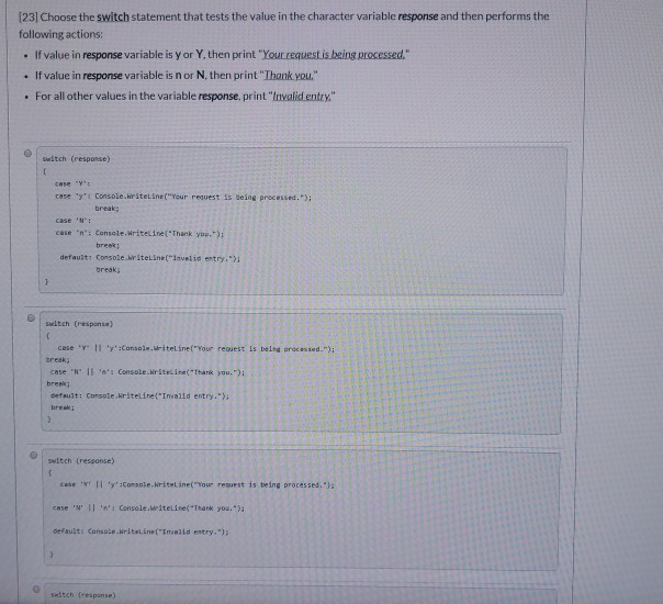 Solved [20] Which of the following statements contain a | Chegg.com