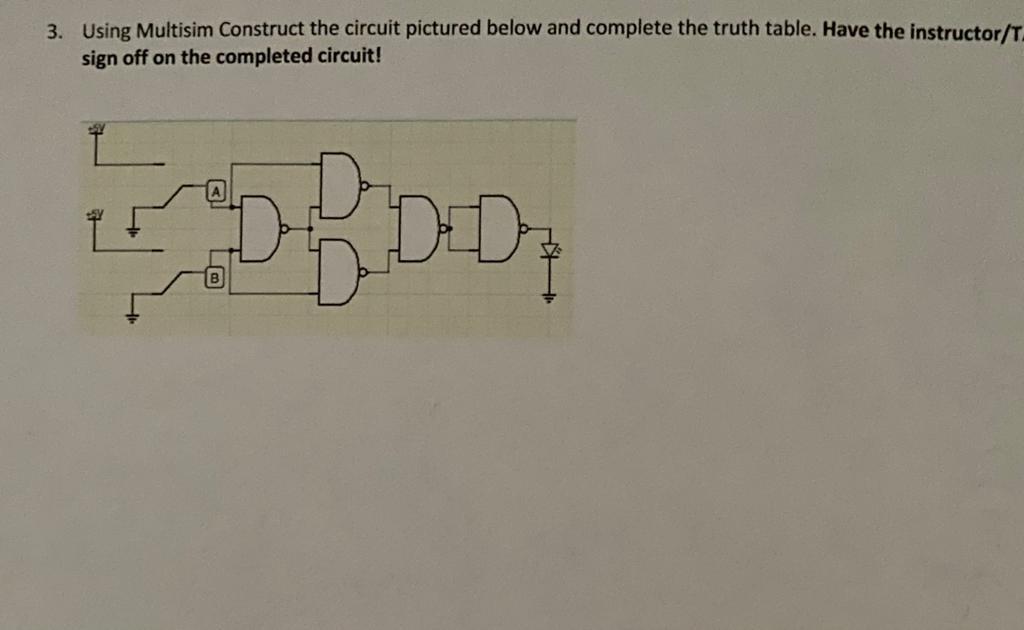 Solved 3. Using Multisim Construct the circuit pictured | Chegg.com
