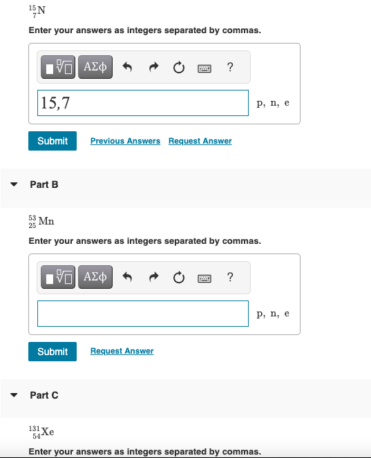 Solved Enter your answers as integers separated by commas. | Chegg.com