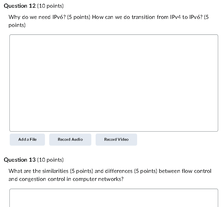 Solved Why do we need IPv6? (5 points) How can we do | Chegg.com