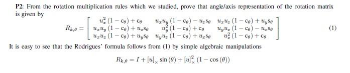 Solved P2: From the rotation multiplication rules which we | Chegg.com