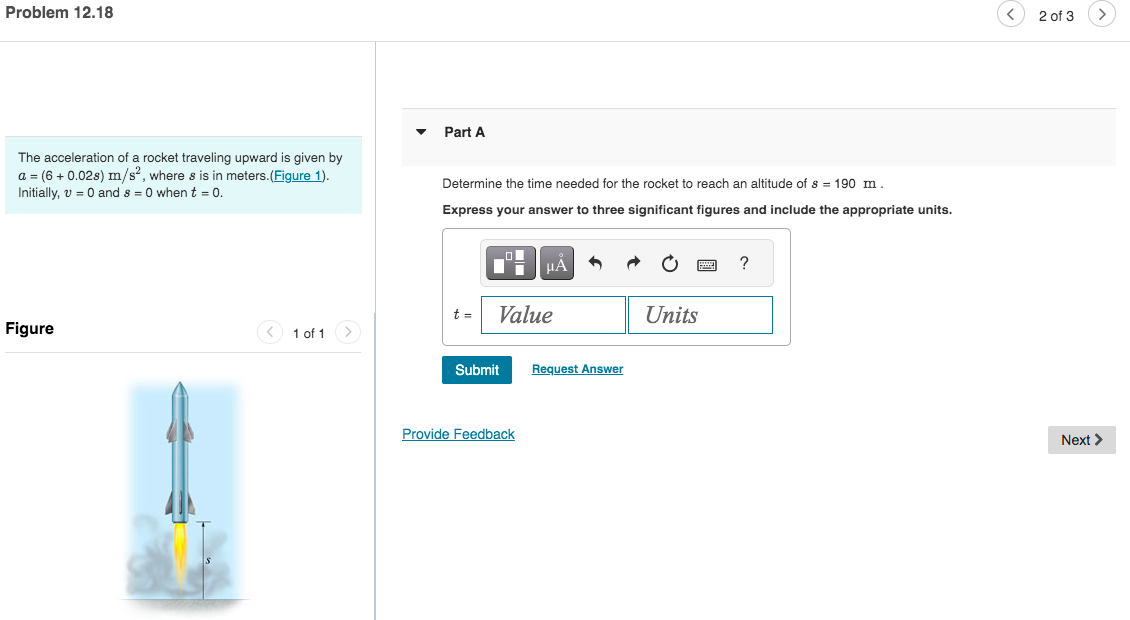 Solved The acceleration of a rocket traveling upward is | Chegg.com
