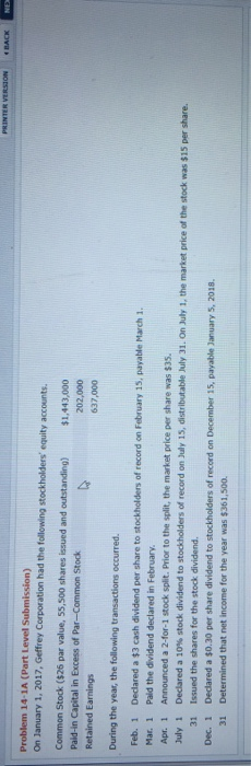 Solved Problem 14-1A (Part Level Submission) On January 1, | Chegg.com