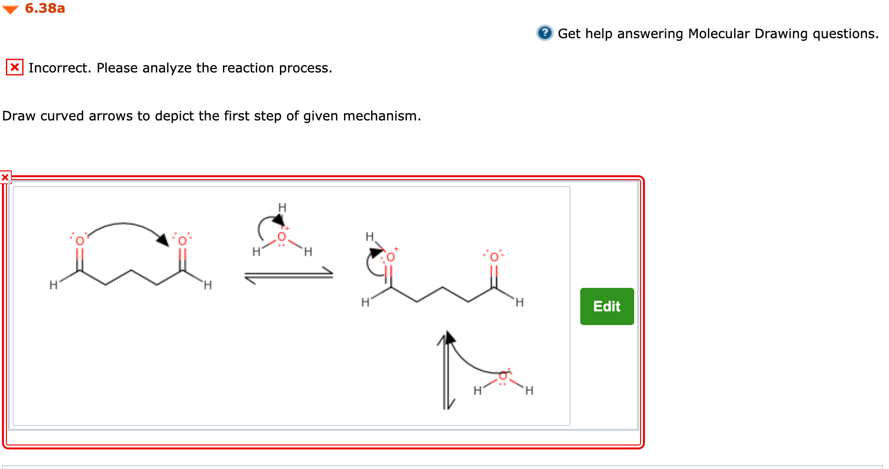 Solved Practice Problem 06.38 Draw ONLY curved arrows for | Chegg.com