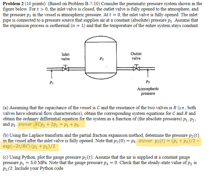 Solved Problem 2 (10 points): (Based on Problem B-7-10) | Chegg.com