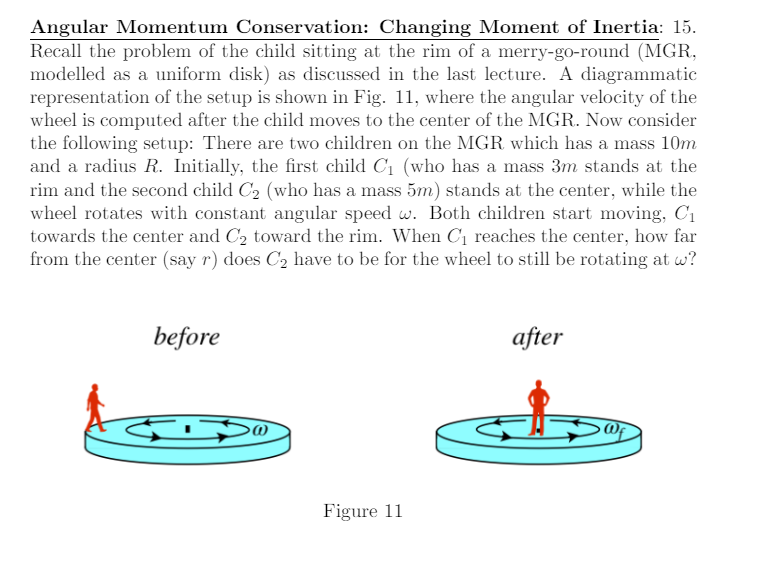 Solved Angular Momentum Conservation: Changing Moment of | Chegg.com