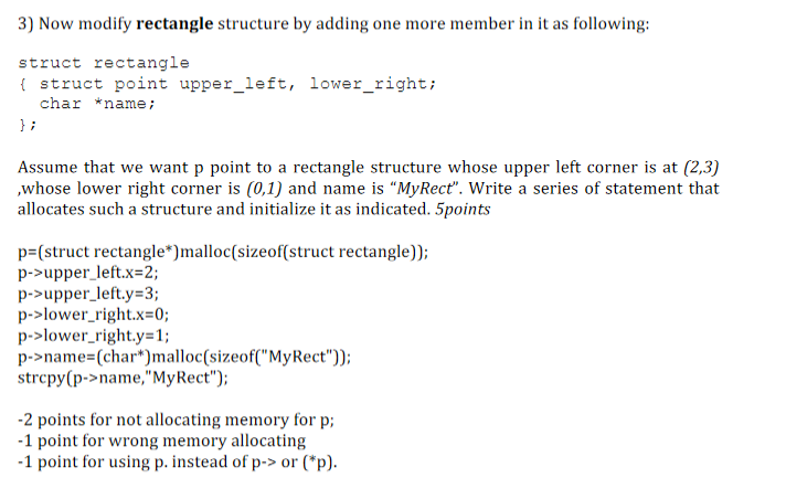Solved Q6. The following structures are designed to store | Chegg.com