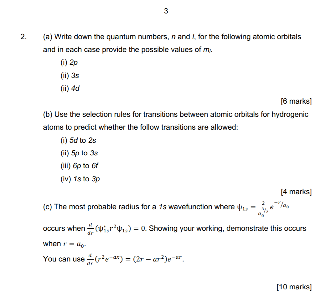Solved (b) Use the selection rules for transitions between | Chegg.com