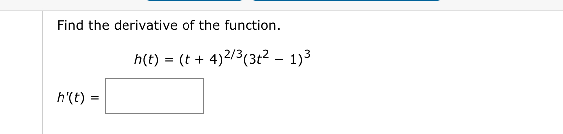 Solved Find The Derivative Of The Function