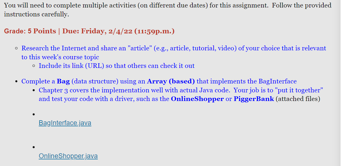Solved You will need to complete multiple activities (on | Chegg.com