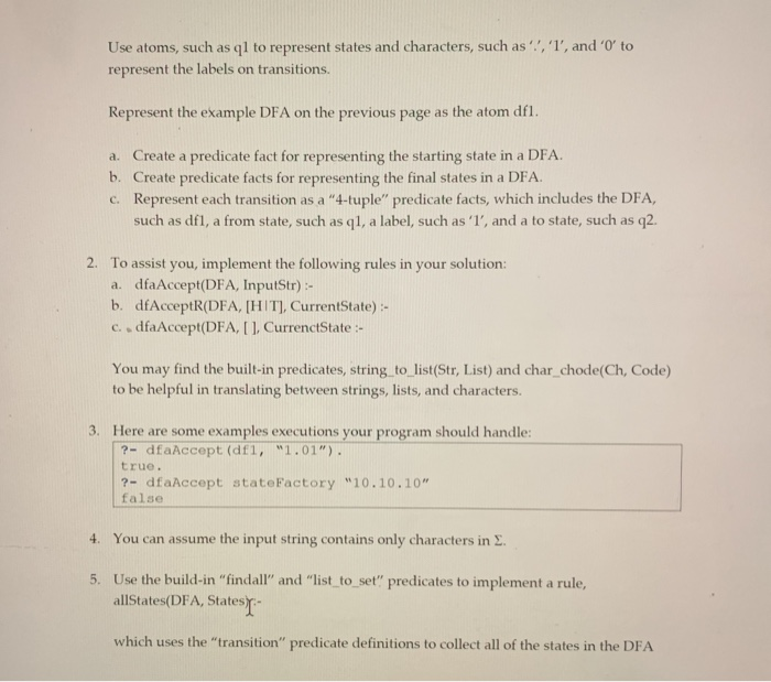 Prolog Code Assignment Need Help With The Code That 