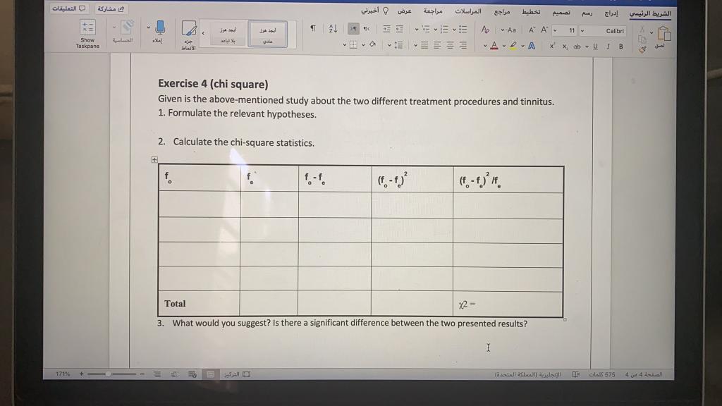Solved Exercise 3 (cross tabulation) An intervention study | Chegg.com