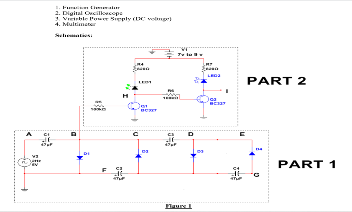 1. Function Generator 2. Digital Oscilloscope 3. | Chegg.com