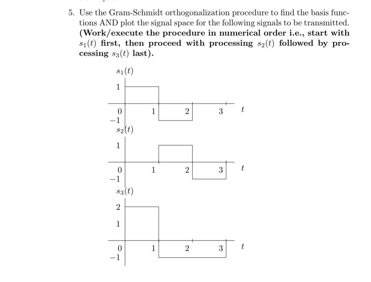 Solved Use The Gram Schmidt Orthogonalization Procedure To 