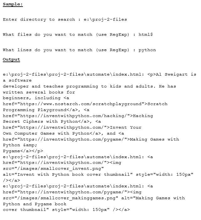 Use one regular expression to match the file names | Chegg.com