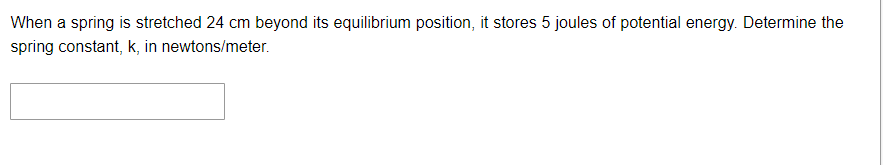 Solved The work done by a spring is the same as the area | Chegg.com