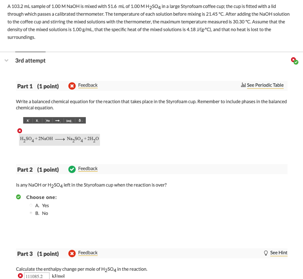 Solved A 103.2 mL sample of 1.00 M NaOH is mixed with 51.6 | Chegg.com