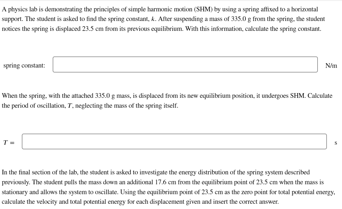 A physics lab is demonstrating the principles of | Chegg.com