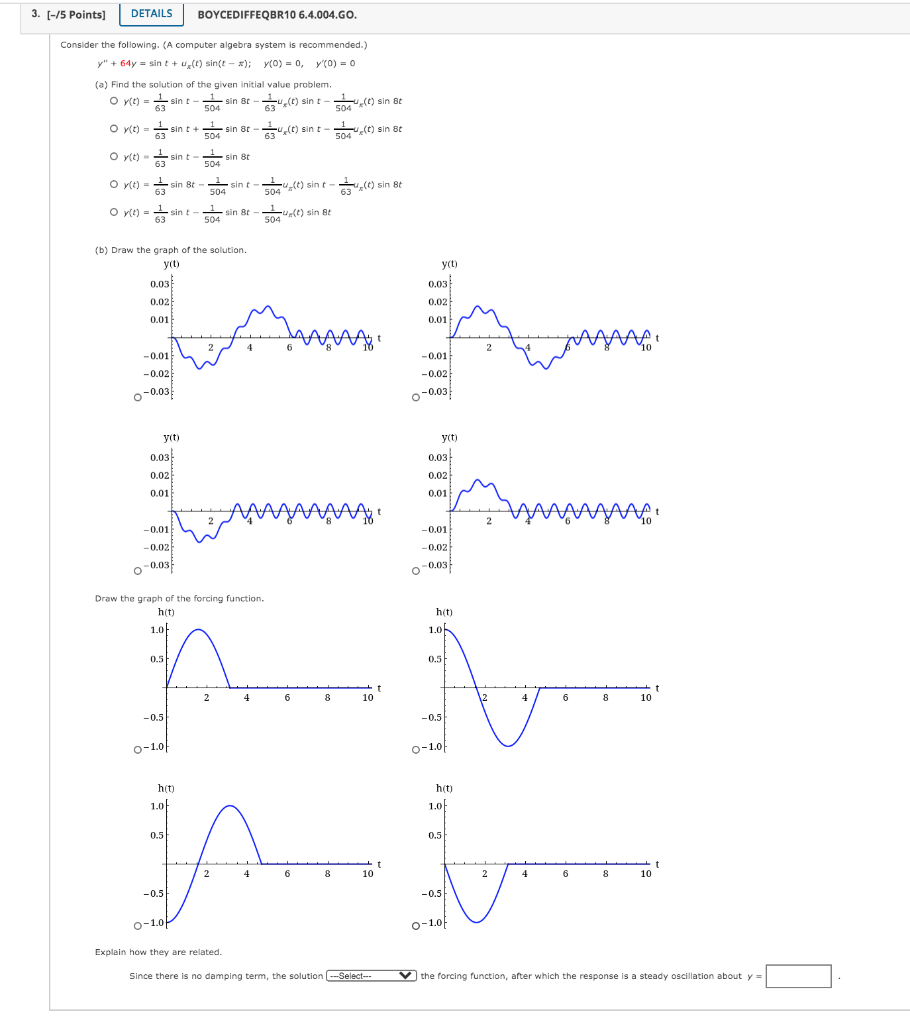 Solved 3. (-/5 Points) DETAILS BOYCEDIFFEQBR10 6.4.004.GO. | Chegg.com