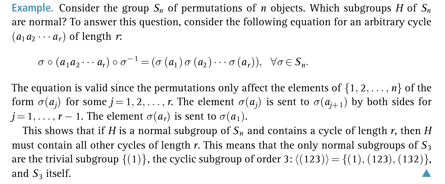 Solved Example. Consider the group Sn of permutations of n | Chegg.com