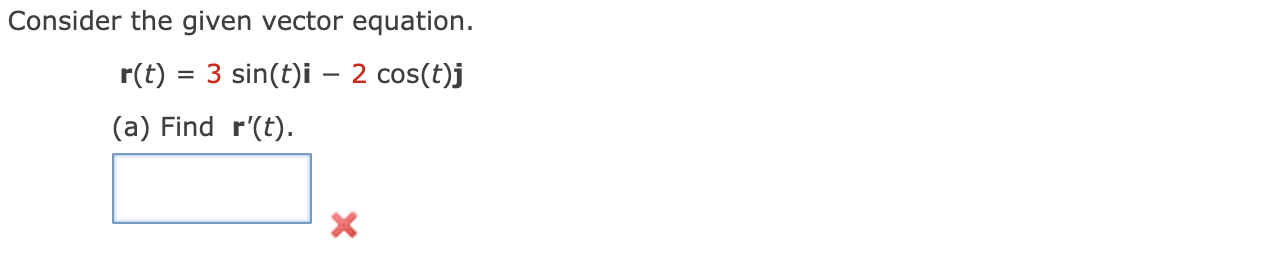 Solved Consider the given vector equation. | Chegg.com