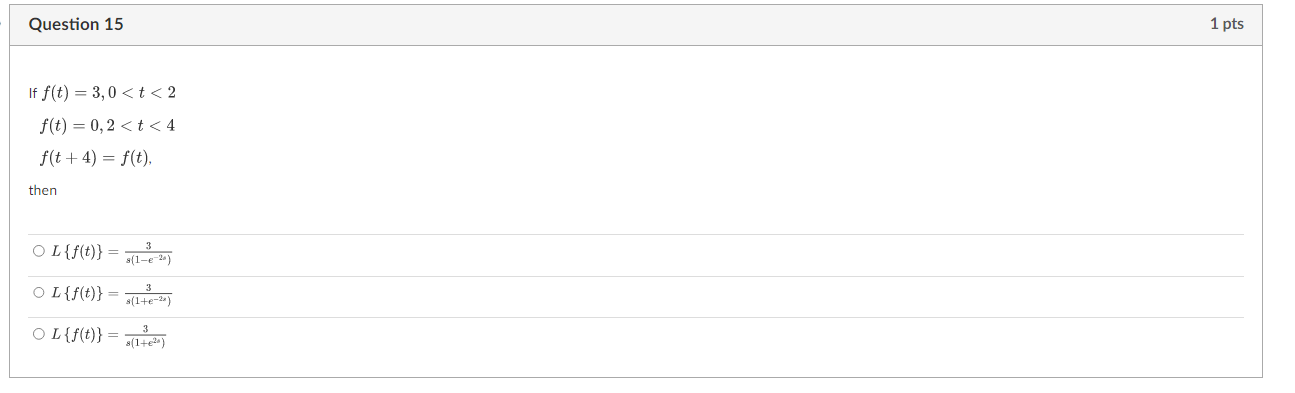 Solved If f(t)=3,0 | Chegg.com