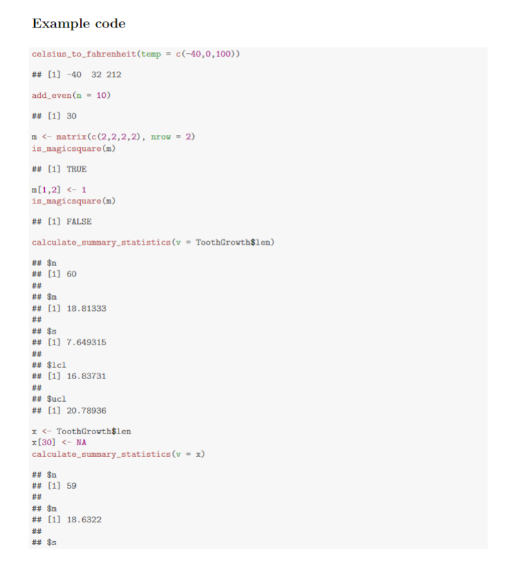 Solved Code in R and use the other pictures provided to give | Chegg.com