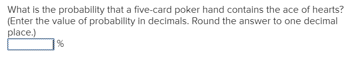 Solved What is the probability that a five-card poker hand | Chegg.com