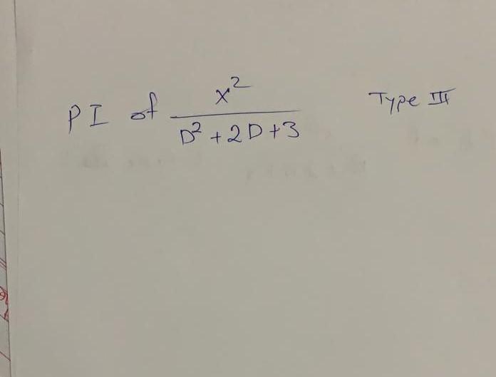Solved 2. Type PI of р? +2D+3 | Chegg.com