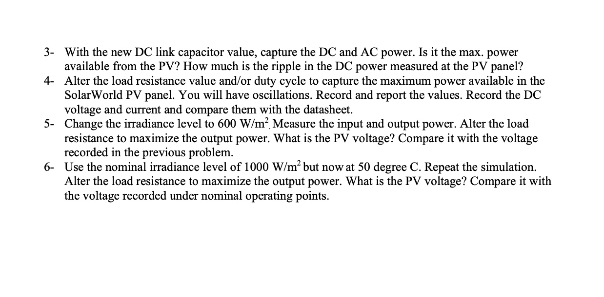 Use Matlab/Simulink. You can use SimPower or Simscape | Chegg.com