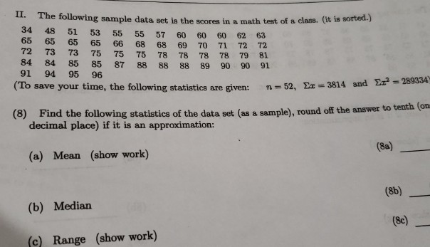 Solved (12) Find the 5-number summary of this data set and | Chegg.com
