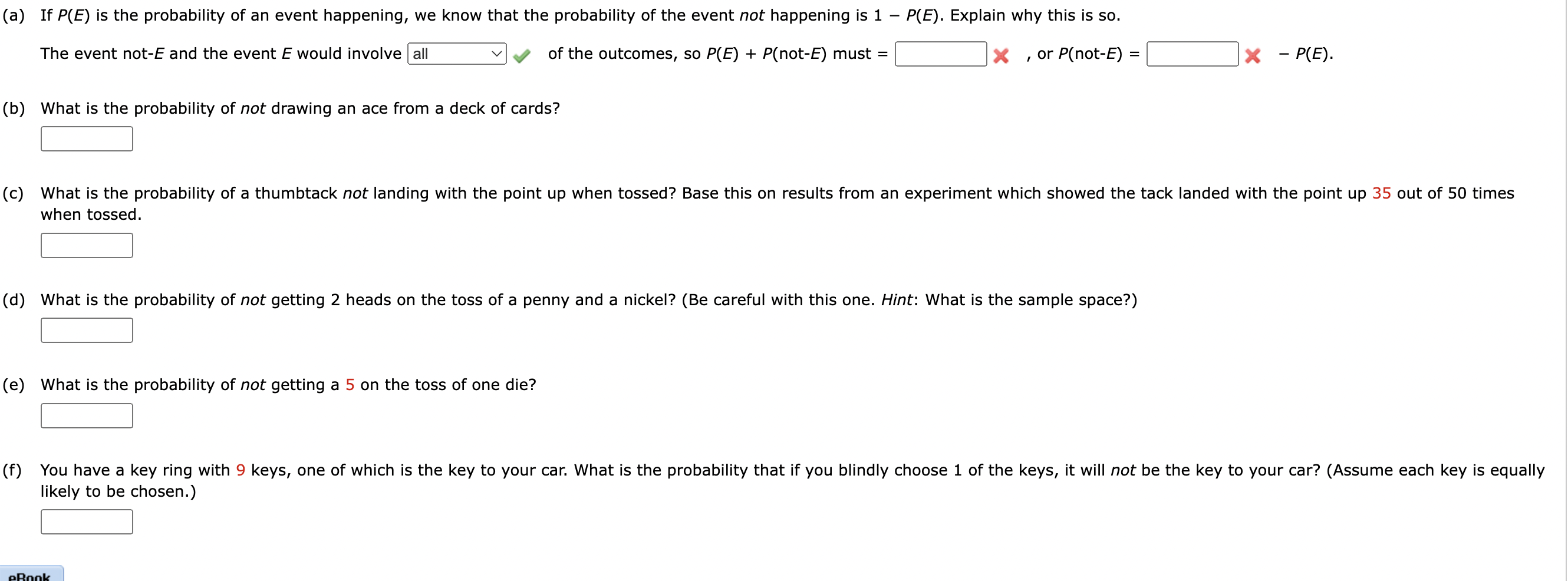 Solved (a) If P(E) is the probability of an event happening, | Chegg.com