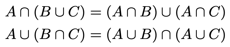 Solved = An (BUC) = (ANB) U (ANC) AU (BNC) = (AUB) n(AUC) = | Chegg.com