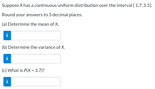 Solved Suppose X has a continuous uniform distribution over | Chegg.com