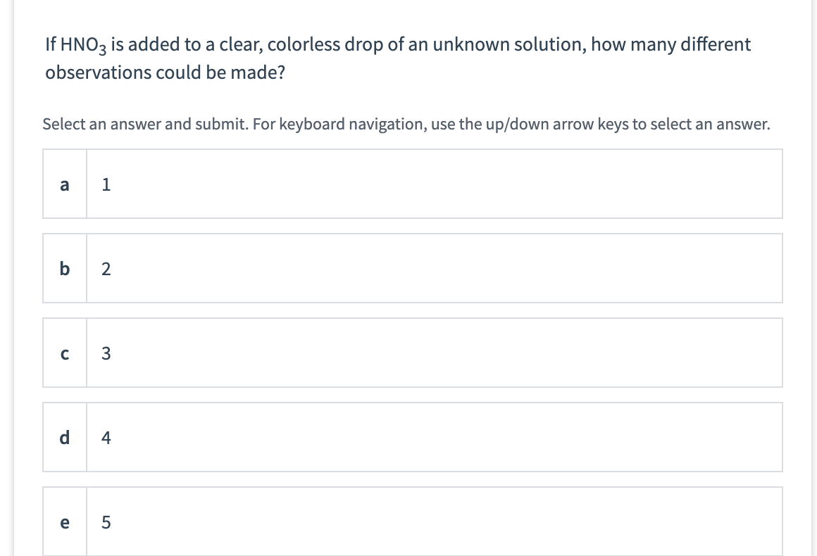Solved If HNO3 is added to a clear, colorless drop of an | Chegg.com
