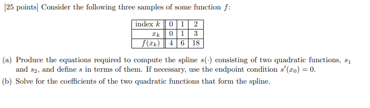 Solved (25 points] Consider the following three samples of | Chegg.com