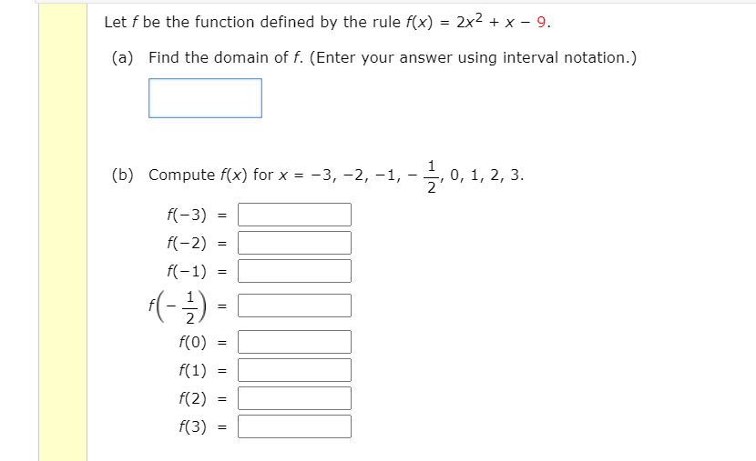 Solved Let f be the function defined by the rule f(x) = 2x2 | Chegg.com