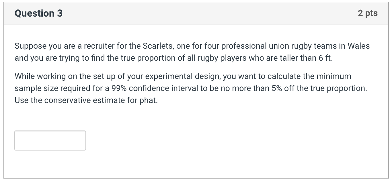 Solved Question 3 2 pts Suppose you are a recruiter for the | Chegg.com