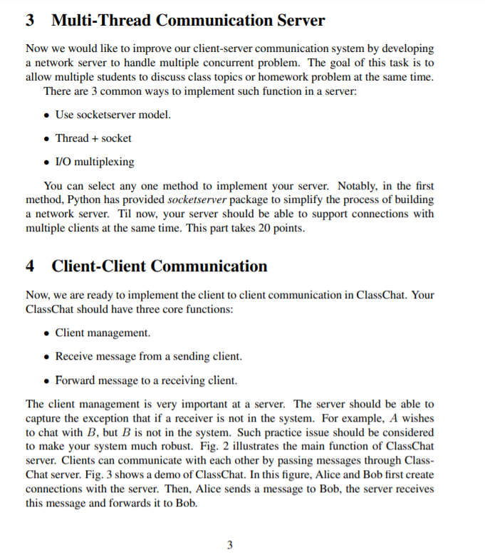 Client-Server Communication using TCP/IP The first | Chegg.com