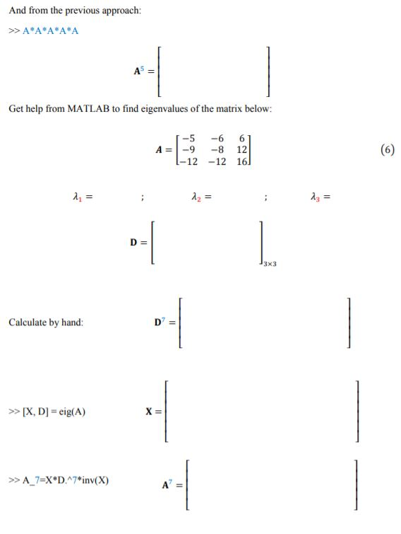 Solved 2. Diagonalizing a matrix For A, find and then use | Chegg.com