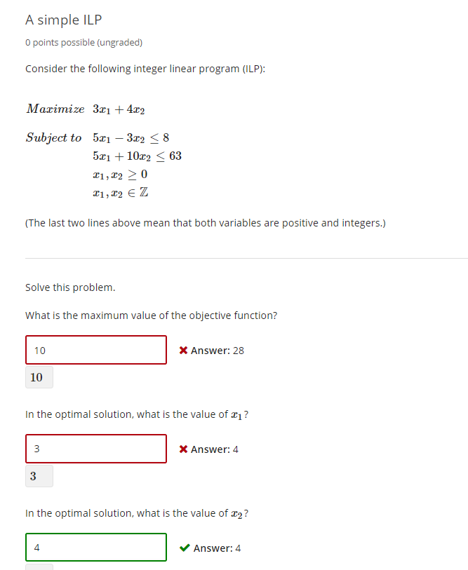 Solved A simple ILP O points possible (ungraded) Consider | Chegg.com Solved A simple ILP O points possible (ungraded) Consider | Chegg.com