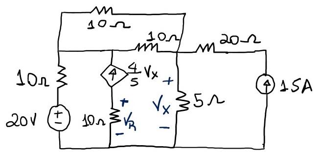 Solved Using Nodal Analysis, determine for the circuit | Chegg.com